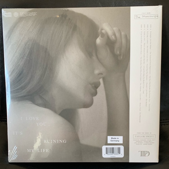 Taylor Swift | Media | Taylor Swift Rsd Note With Ttpd Manuscript ...